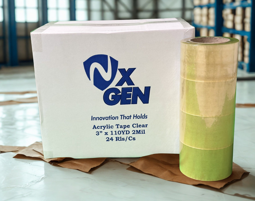 Nx Gen - Clear Packing Tape 3 inch 2 mil - High Performance 110 Yards