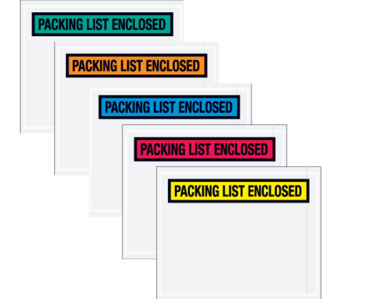 Packing List Enclosed Envelope 7x5.5 1,000 Count- Place on Pallets, Bo